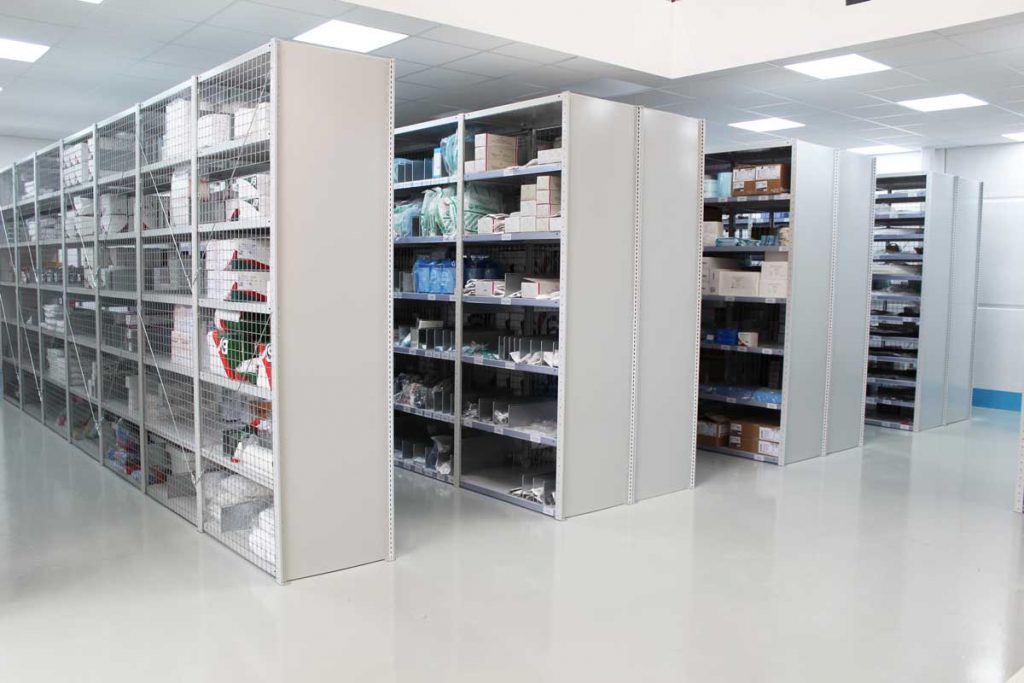 Allied Storage - Adjustable steel shelving for Medray